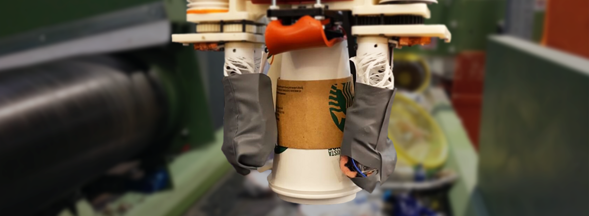 Trash Problems Can Be Solved with Two Fingers of Robot